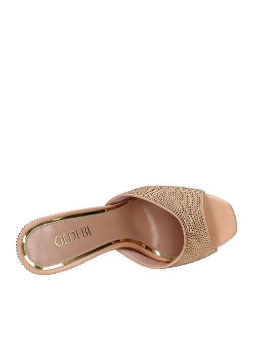 Mules modello JERY SATIN in raso e strass - GEDEBE - Ginevra calzature