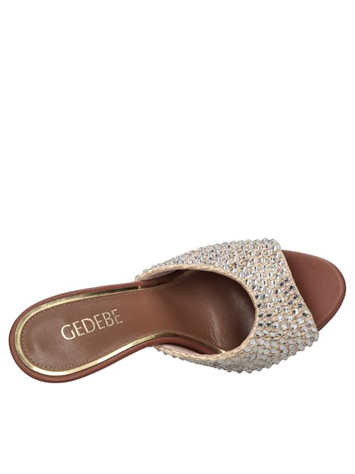 Mules Marie in pelle e rafia - GEDEBE - Ginevra calzature
